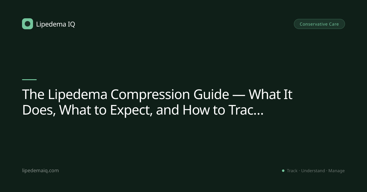 The Lipedema Compression Guide — What It Does, What to Expect, and How ...